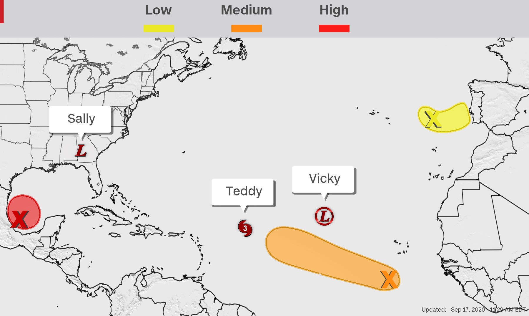 Wilfred, the Last Storm Name on the List, Likely to Form in Gulf
